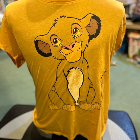 Disney | Tops | Simba Short Sleeve T Shirt With Hood | Poshmark
